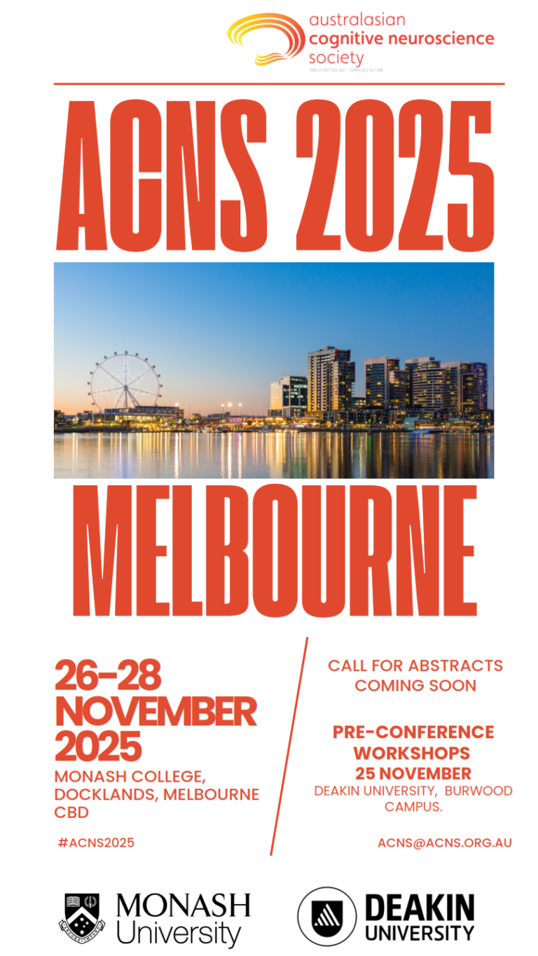 Melbourne 2025 - Australasian Cognitive Neuroscience Society